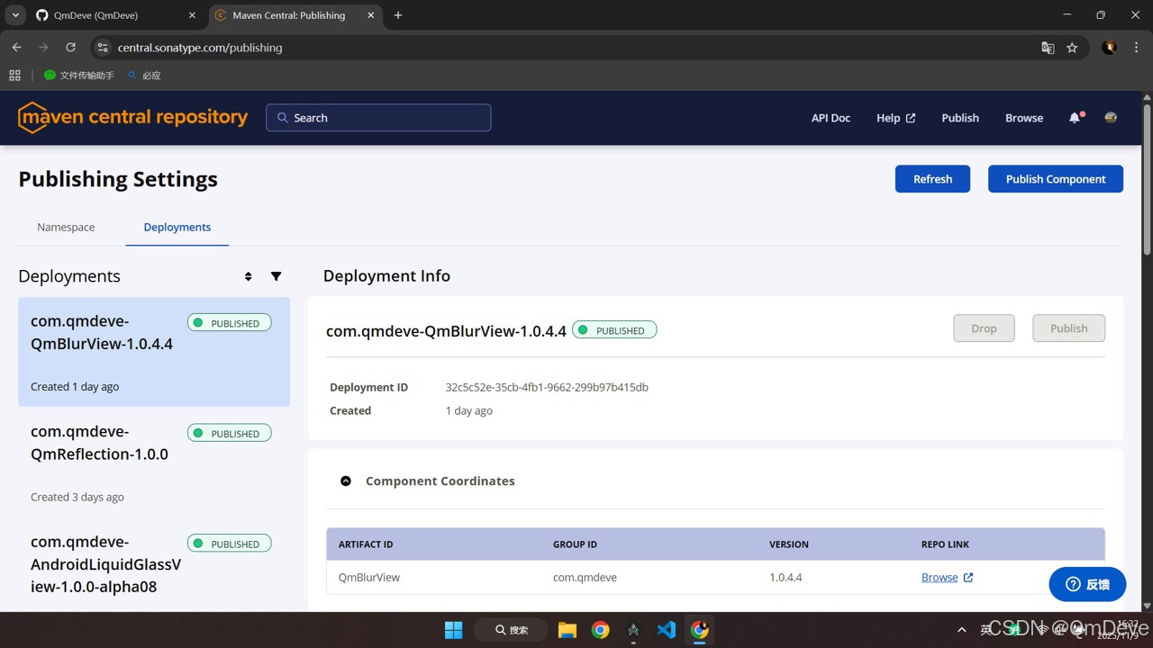2025 将 Android 库发布到 Maven Central (中央仓库) 详细教程与讲解_android 上传库到仓库-CSDN博客