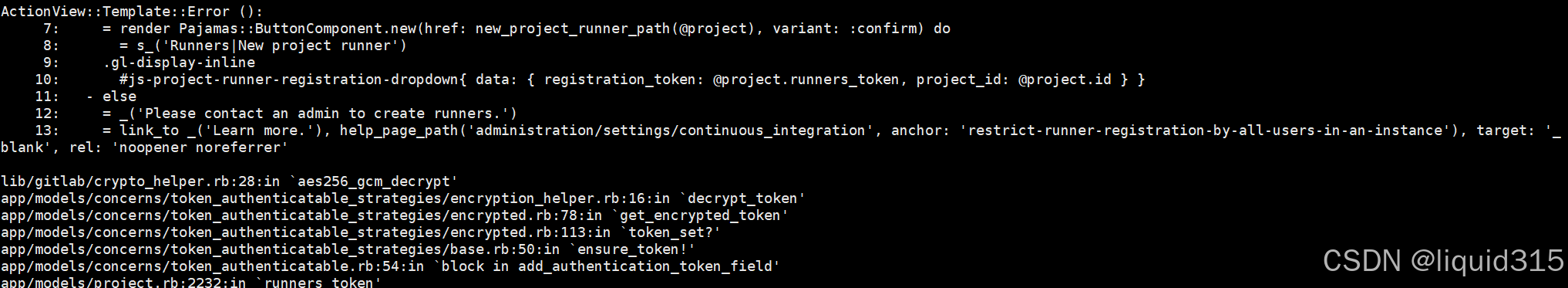 gitlab进入项目下的CI&CD报错500_gitlab 500-CSDN博客