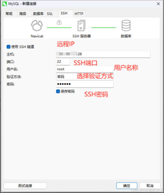 通过Navicat使用SSH远程连接Mysql数据库-CSDN博客