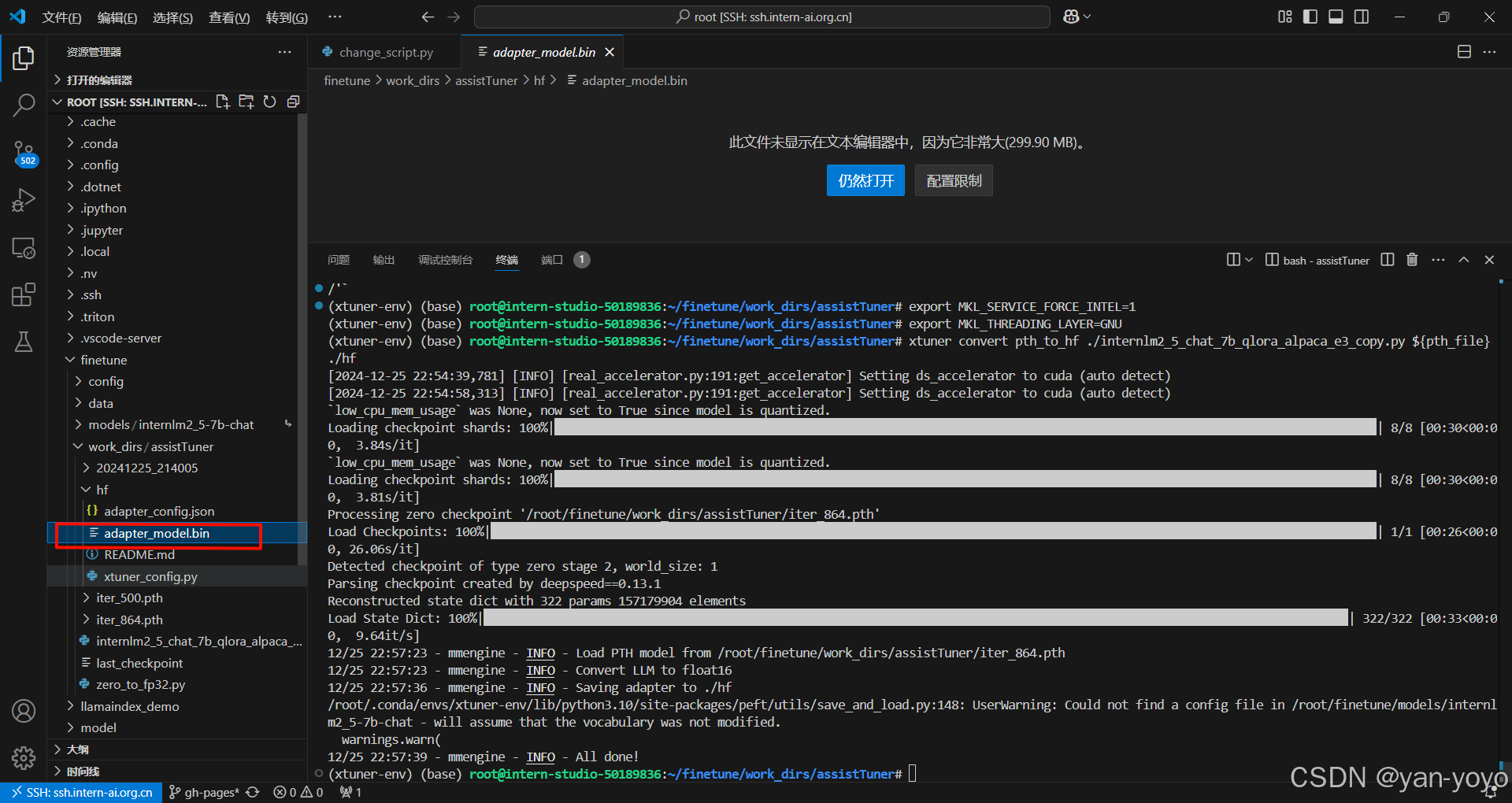 XTuner 微调实践微调-CSDN博客