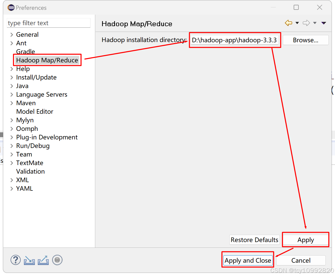 Eclipse在Windows本地连接Hadoop集群执行WordCount实践_10992820 csdn-CSDN博客