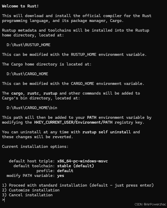 Rustup 配置 for Windows_rustup windows-CSDN博客