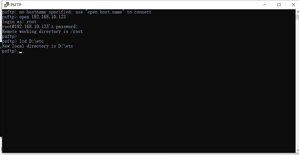 PuTTY工具自带的psftp在windows和linux之间上传下载文件_putty上传文件-CSDN博客