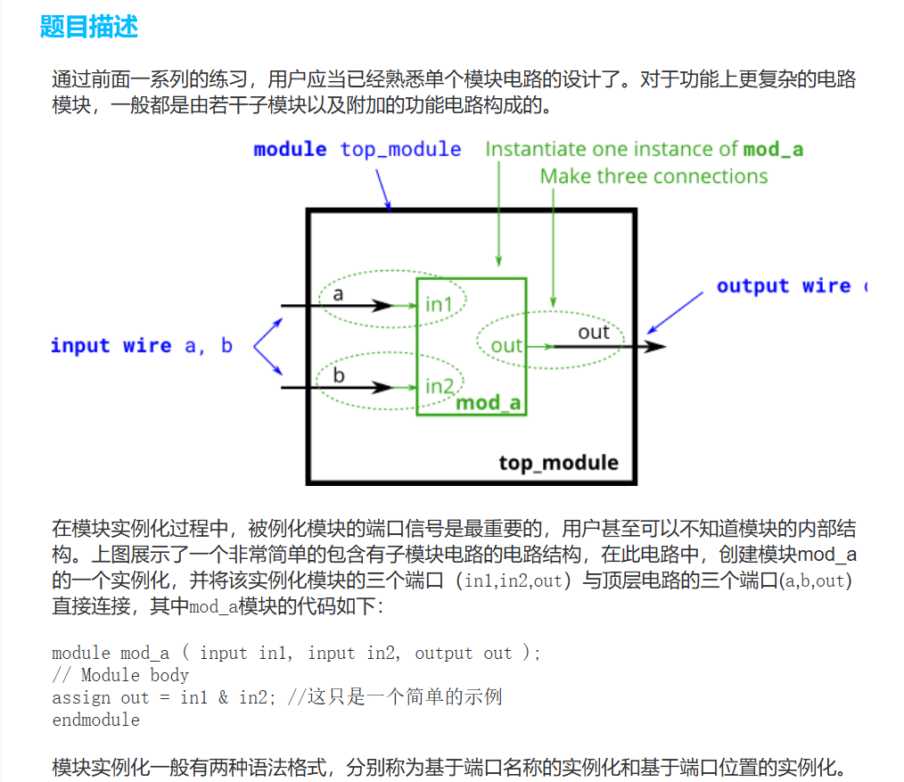Verilog Hdl入门六十题 Part1verilog Hdl练习 Csdn博客