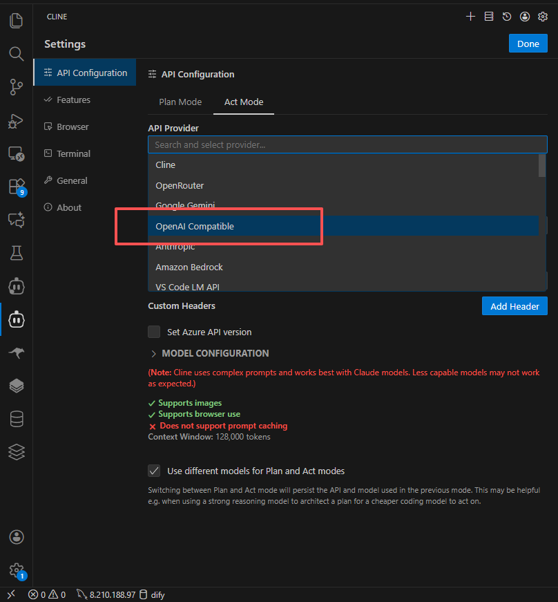 Cline插件中配置API Key（详细图文教程）_cline api-CSDN博客