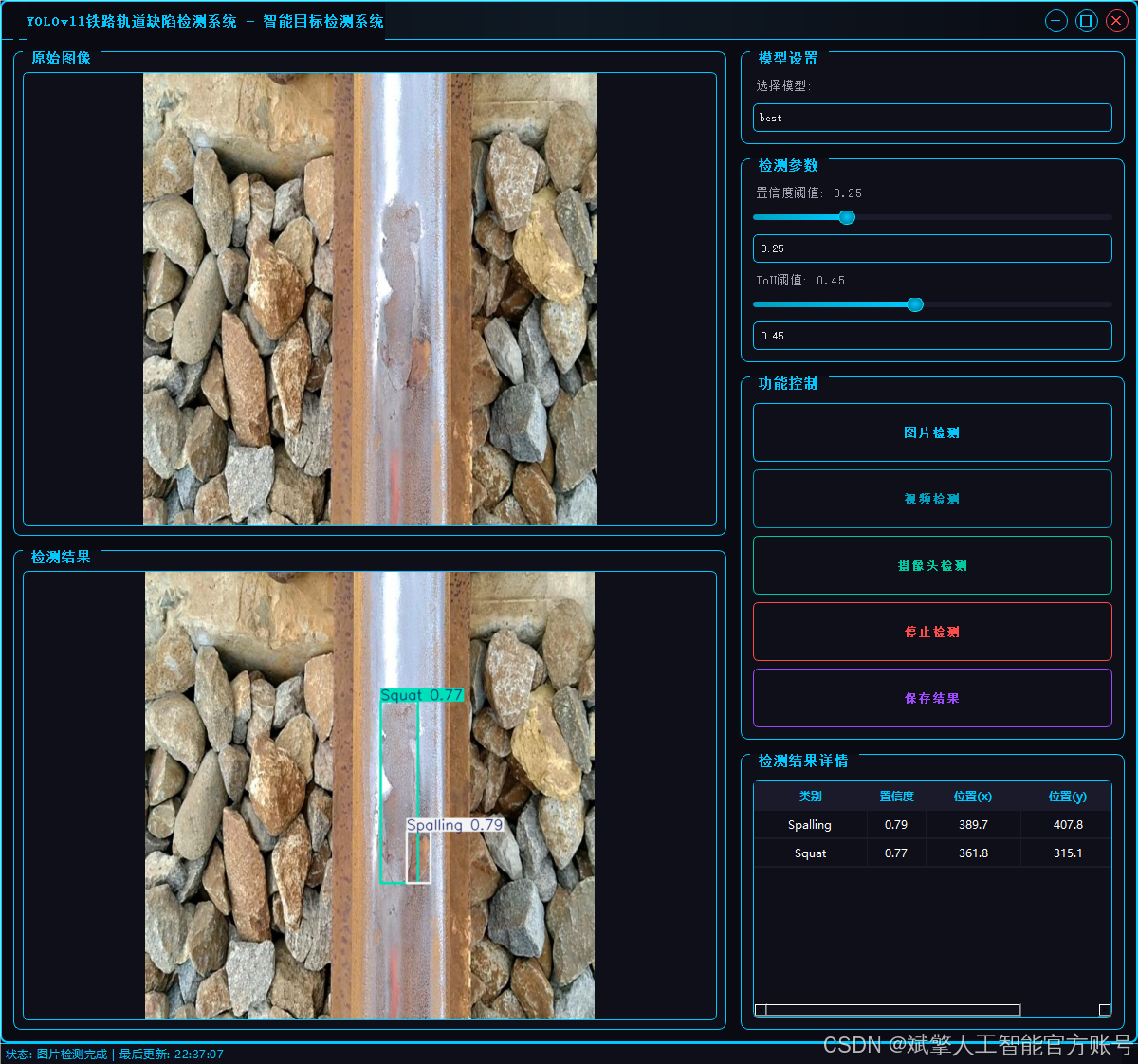 基于深度学习yolov11的铁路轨道缺陷识别检测系统（yolov11yolo数据集ui界面登录注册界面python项目源码模型）基于嵌入式平台的铁轨侵线智能检测与通信系统设计 Csdn博客