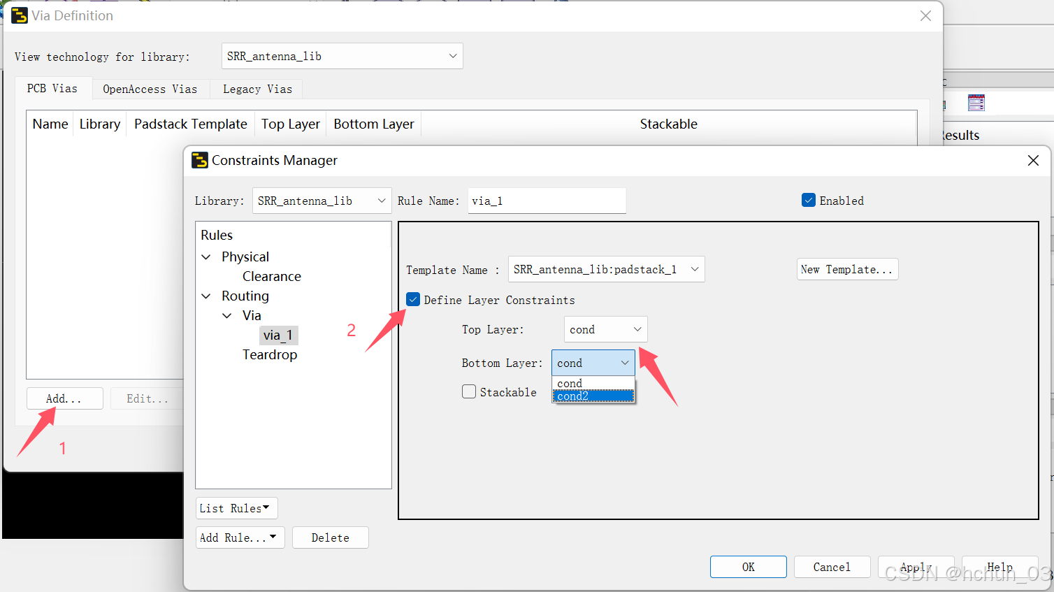 ADS2021中双层板的版图过孔无法正确穿孔_ad多层板过孔属性设置-CSDN博客