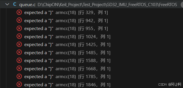 【VSCode+EIDE+FreeRTOS】大量报错error:expected a “)“_keil编译没问题eide编译总是错误-CSDN博客