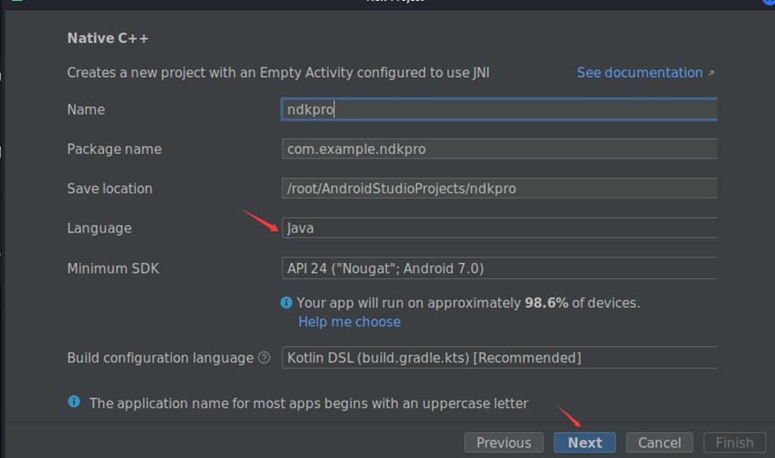 Linux(Kali)安装Android Studio 2022配置NDK r23c_kili如何安装android studio-CSDN博客