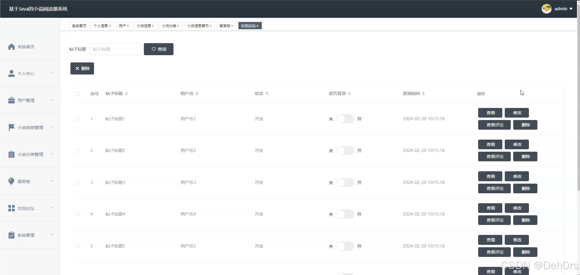 170_springboot基于Java的小说阅读器系统-CSDN博客