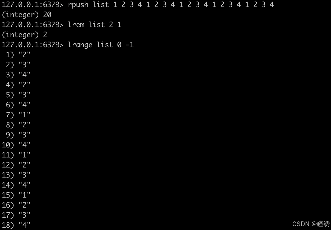 【redis初阶】List 列表类型_redis list类型常用例子-CSDN博客