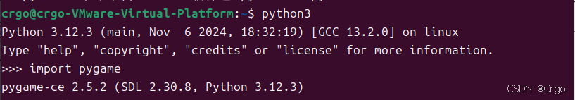 解决Ubuntu24中无法使用pip安装pygame_ubuntu 24 pip install-CSDN博客