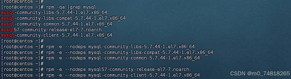 Centos7 MySQL的卸载与MySQL8.0安装教程_centos7 卸载mysql-CSDN博客