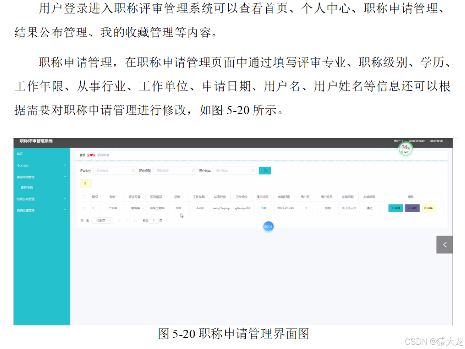 使用于毕业设计或者的学习springbootvue职称评审管理系统,支持二次开发职称管理系统的二次开发 Csdn博客
