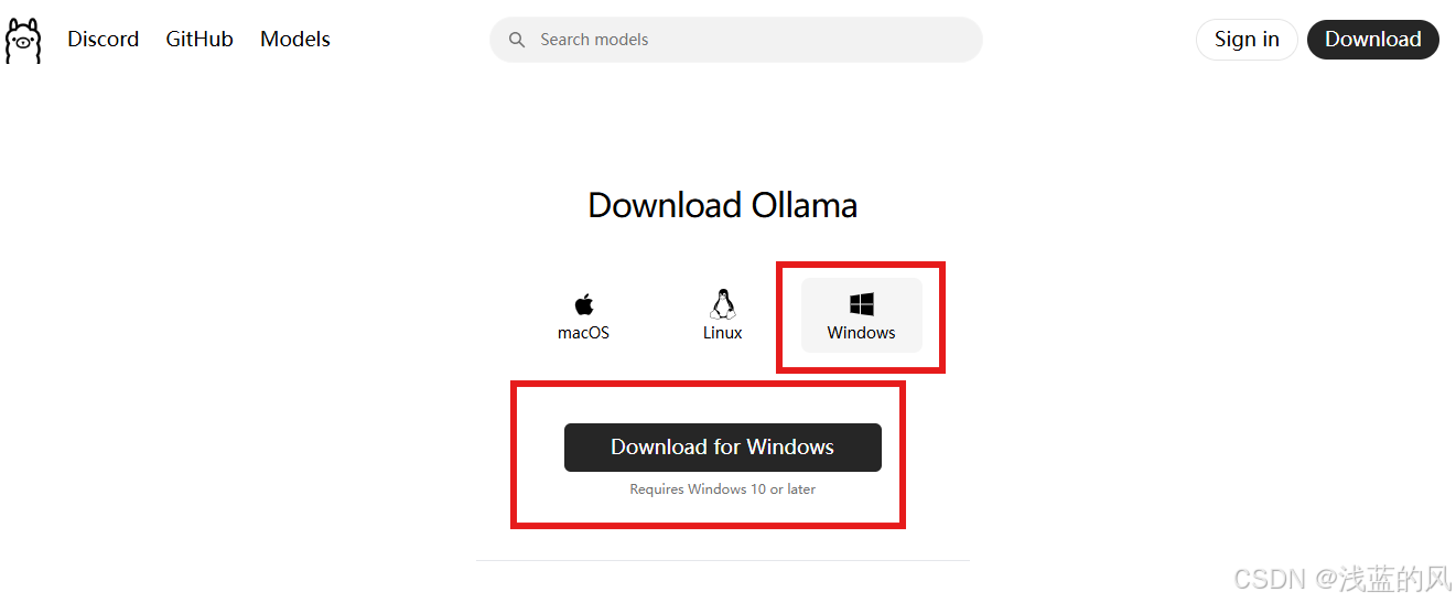 Windows安装ollama部署本地大模型_如何启动本地的ollama-CSDN博客