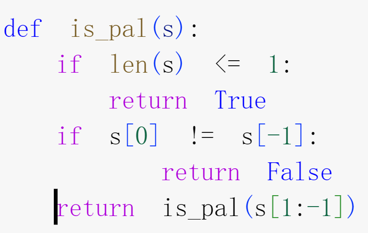 Python-Recusion(递归),回文,以及例题。_python 递归 题目-CSDN博客