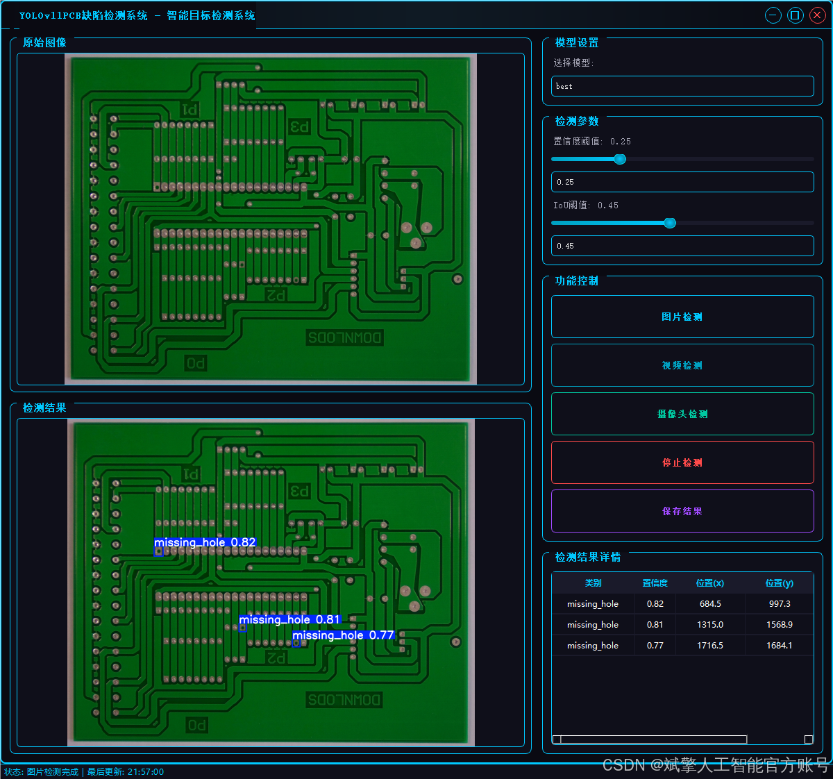 基于深度学习YOLOv11的PCB电路板缺陷检测系统（YOLOv11+YOLO数据集+UI界面+登录注册界面+Python项目源码+模型）-CSDN博客