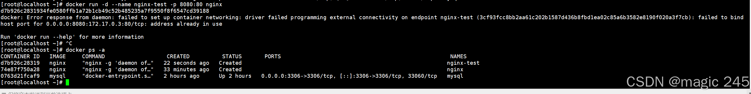 Docker——day2_linux查看docker运行中的容器并部署项目-CSDN博客
