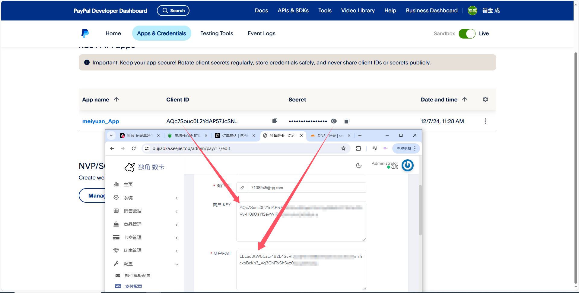 关于独角数卡对接PayPal支付的几种报错_独角兽卡paypal-CSDN博客