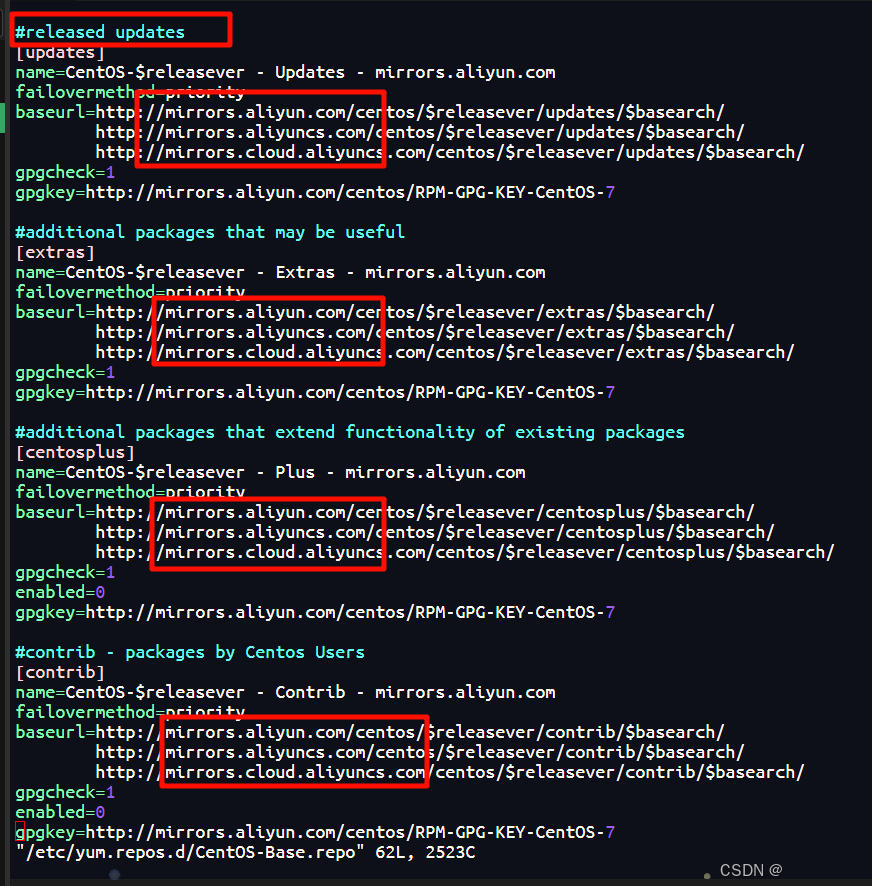 CentOS7.9修改yum源-CSDN博客