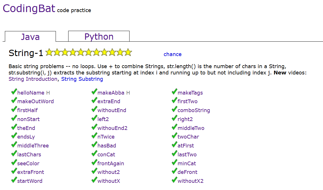 CodingBat Java String1 刷题总结-CSDN博客
