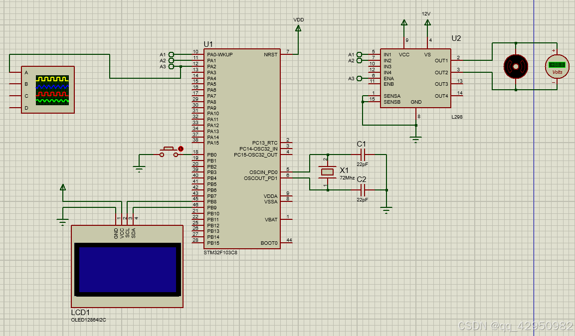 【STM32】Protues 8.9 仿真PWM控制直流电机_stm32proteus电机仿真-CSDN博客
