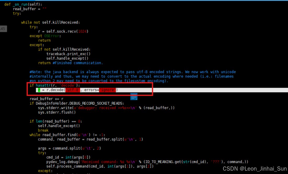 使用Pycharm远程ssh调试时报r = r.decode(‘utf-8‘)编码错误的问题_r = r.decode('utf-8') unicodedecodeerror: 'utf-8 ...