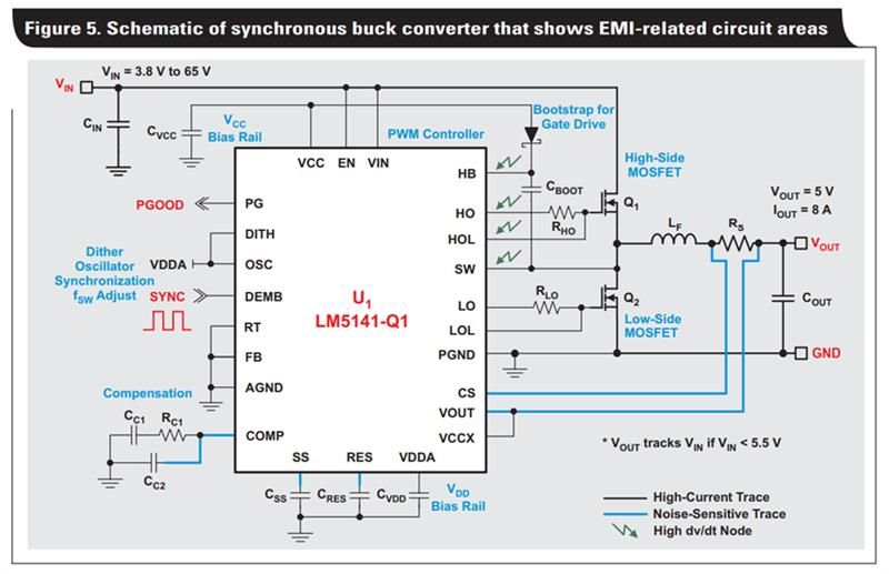 DCDC 开关电源：以减小电感寄生参数之法降低 EMI 与电压应力_减小回路面积: 重叠的走线极大缩小了电流环路所包围的物理面积,这是降低寄生电感l-CSDN博客