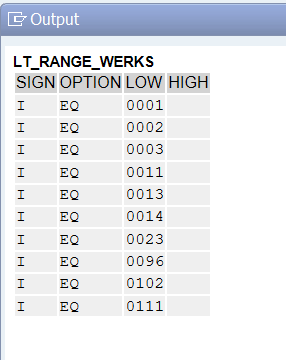 ABAP0004 单字段内表转range表实例_abap range-CSDN博客