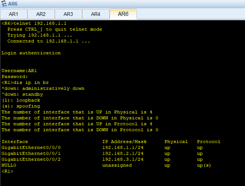 华为eNSP--四路由器连接配置（静态路由+DHCP+TELNET远程登陆协议）_华为企业路由器配置-CSDN博客