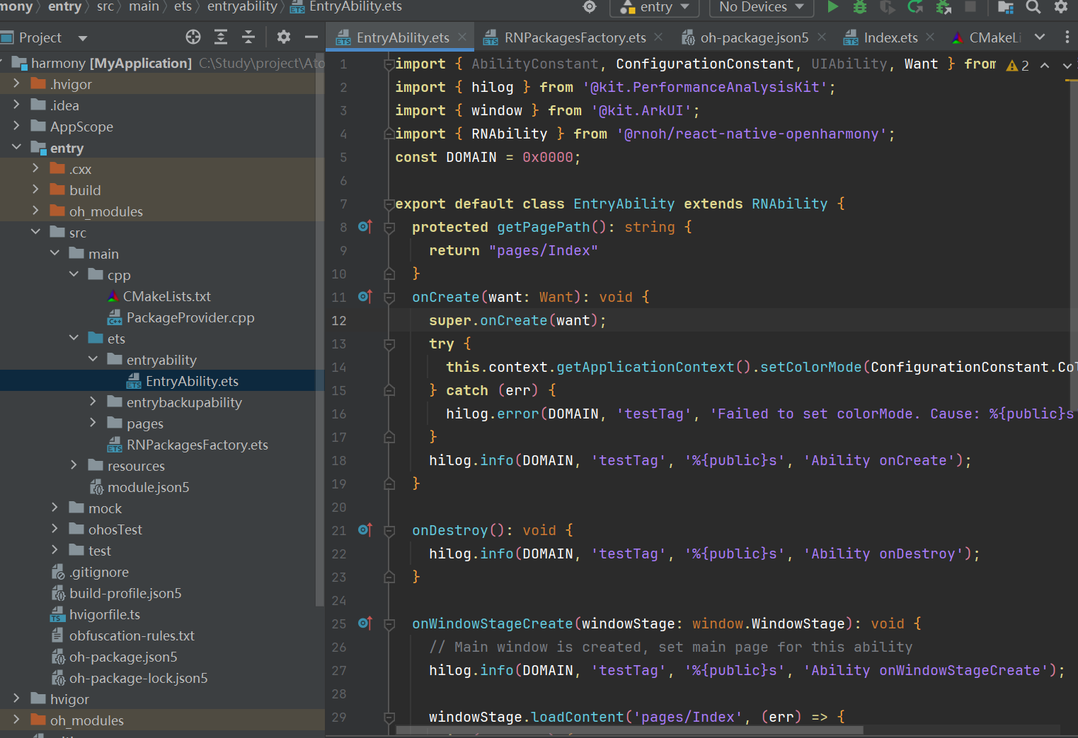 OpenHarmony版React Native开发环境搭建学习笔记_react native_clan30-开源鸿蒙跨平台开发者社区