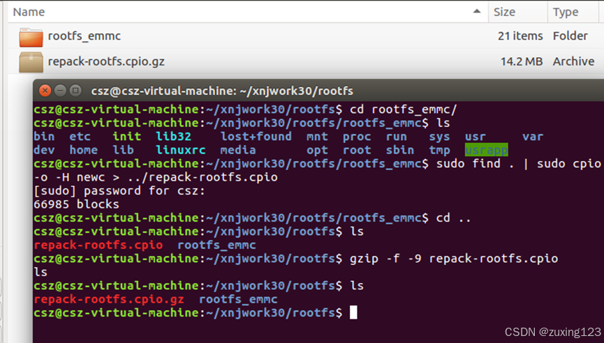 linux根文件系统rootfs打包为.cpio.gz_rootfs.cpio.gz-CSDN博客