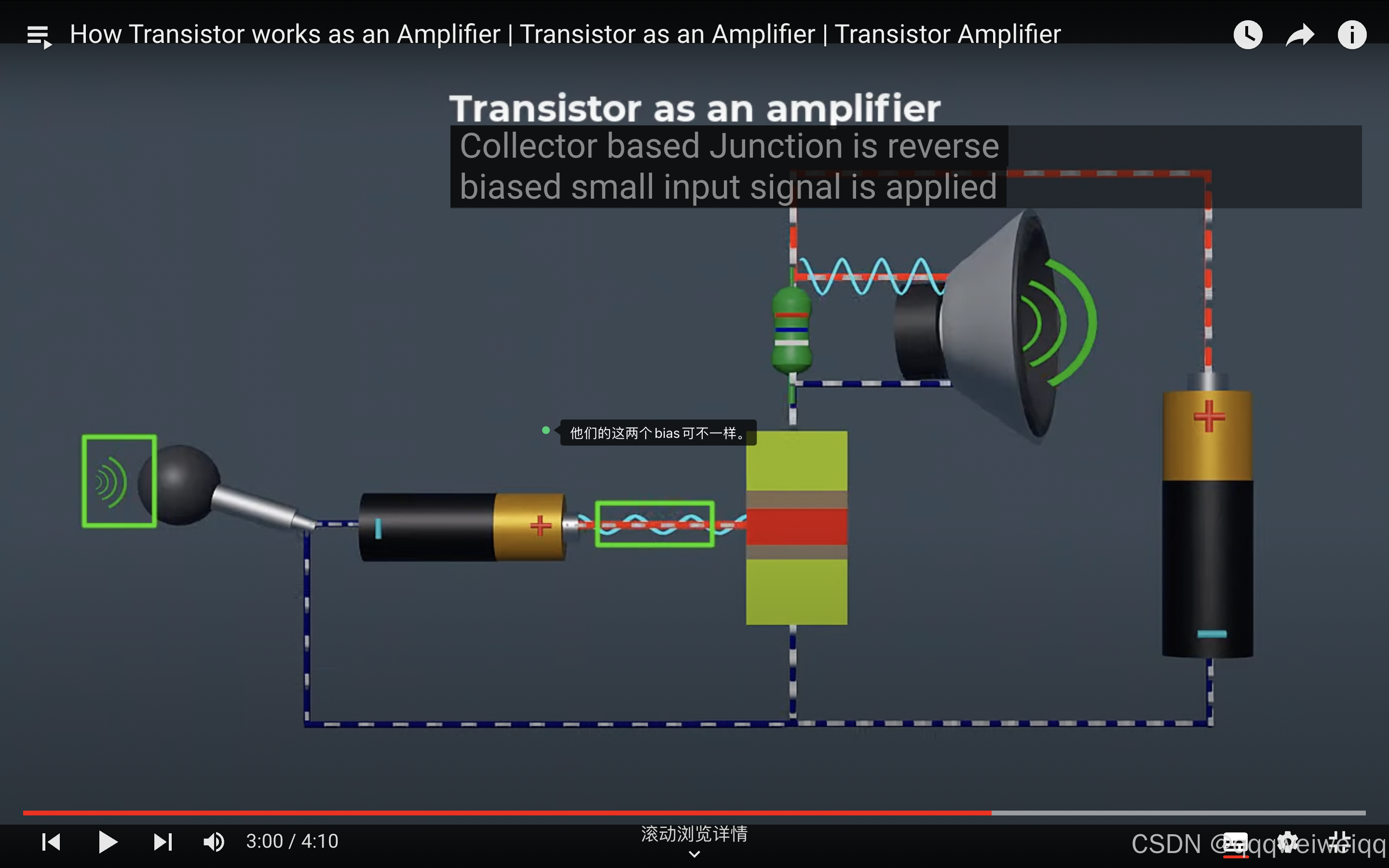 how transistor works as an amplifier 电工的课程-CSDN博客