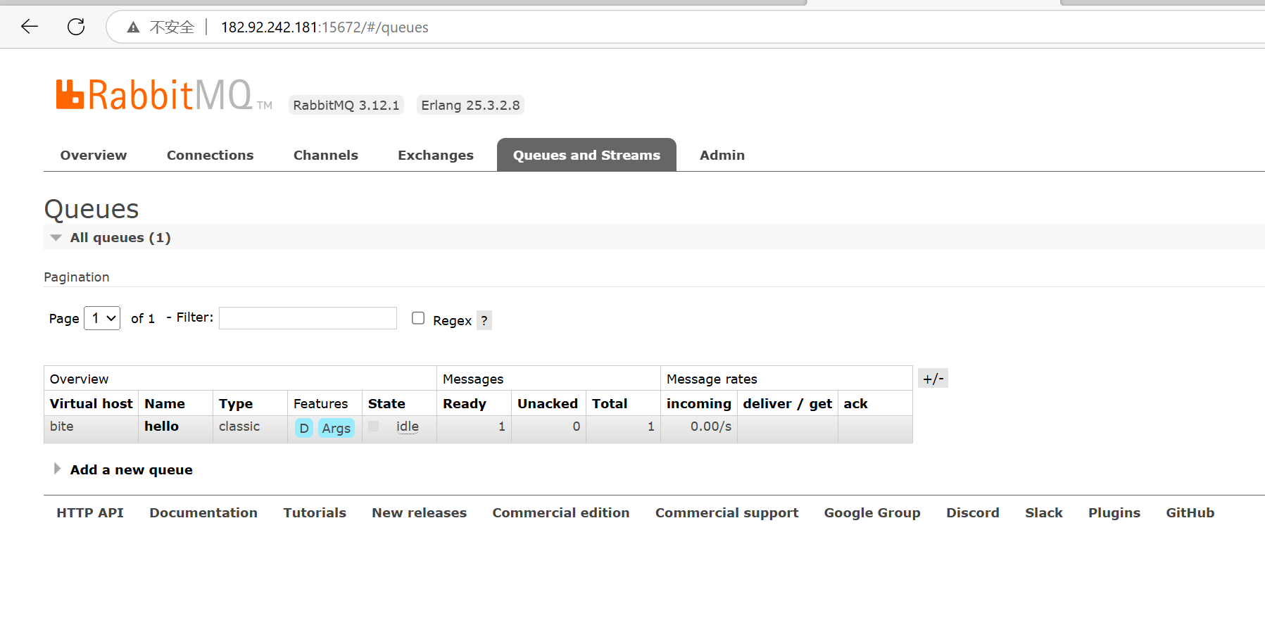 【RabbitMQ快速入门】 - --生产者和消费者的简单实现_rabbitmq的connectionfactory.setconnectiontimeout();-CSDN博客