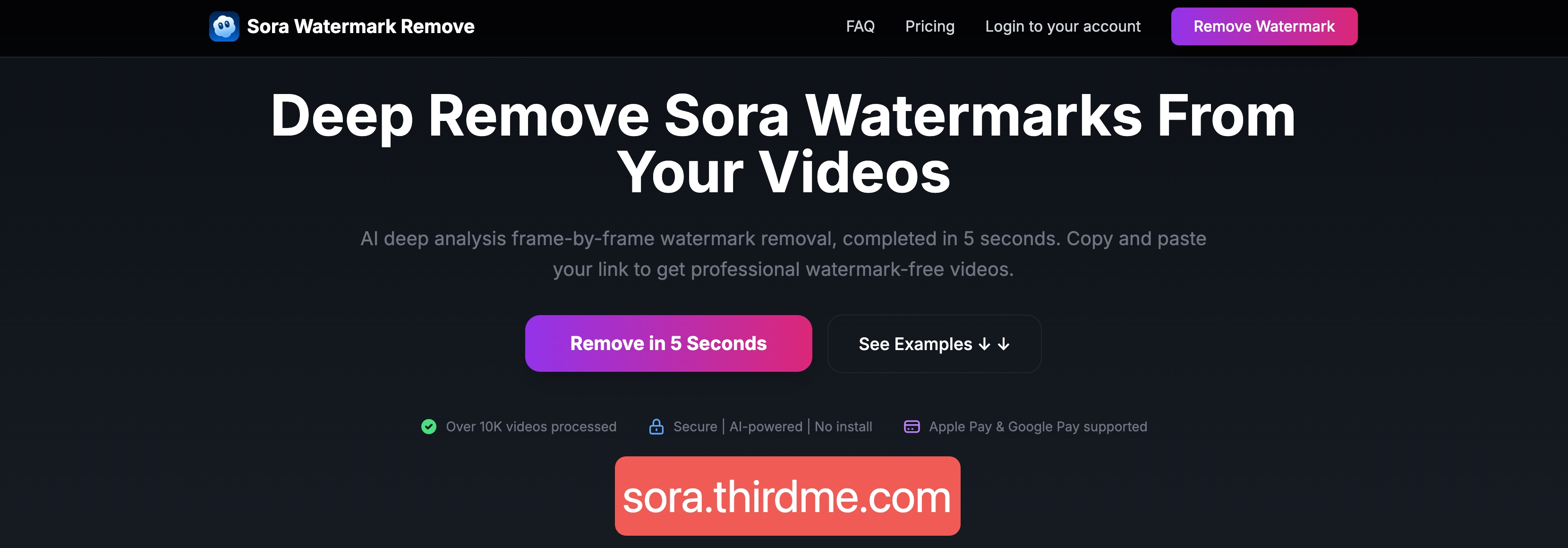 Sora2 Watermark Remover - Remove Sora Video Watermarks in 5 Seconds ...