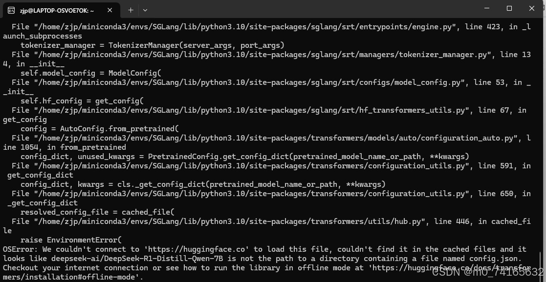 使用 SGLang本地部署Deepseek R1_sglang部署deepseek-CSDN博客
