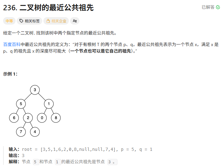 LeetCode:二叉树的最近公共祖先-CSDN博客