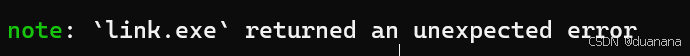 Rust编译错误error Linking With `linkexe` Failed Exit Code 1 Csdn博客 3992