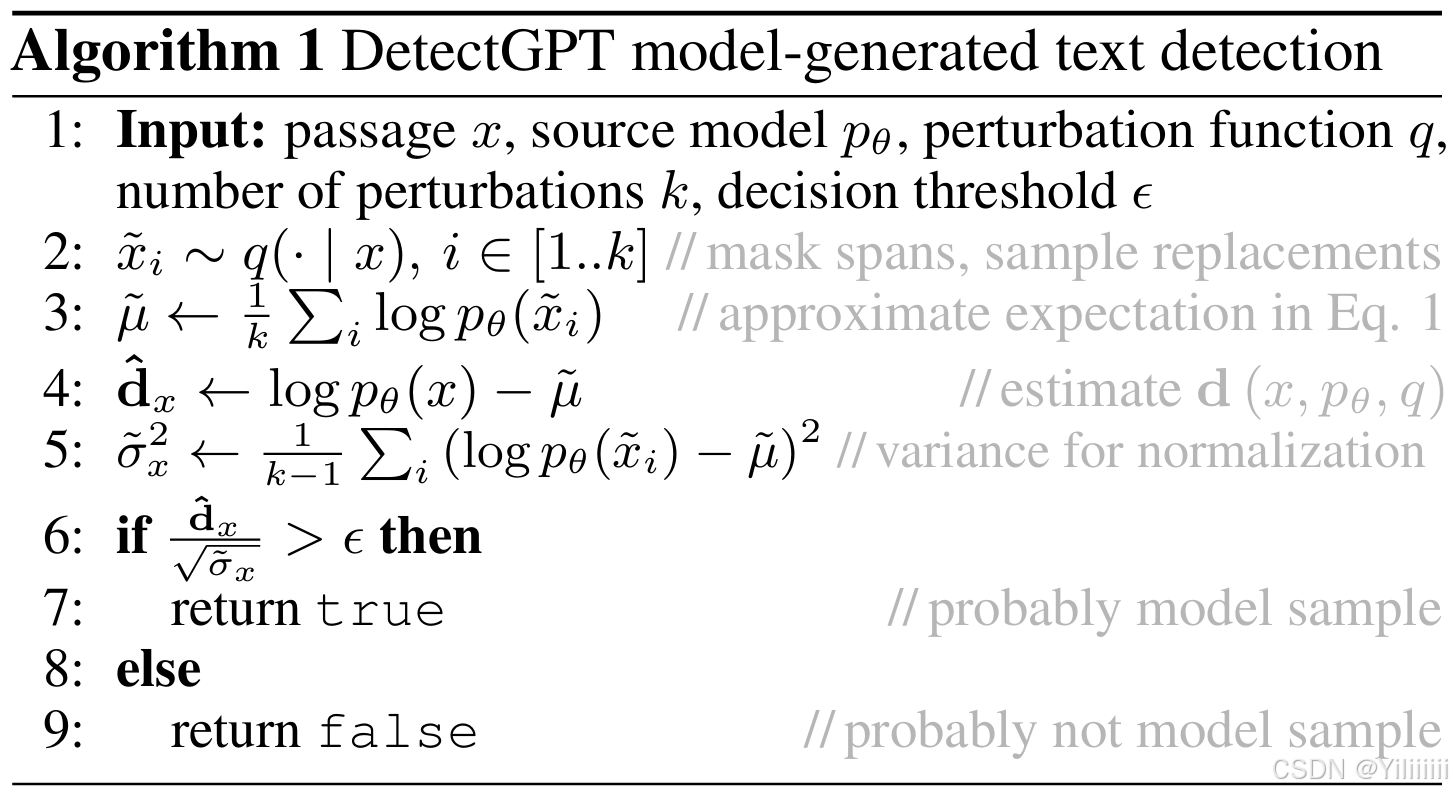“DetectGPT: Zero-Shot Machine-Generated Text Detection using Probability Curvature” 论文阅读-CSDN博客