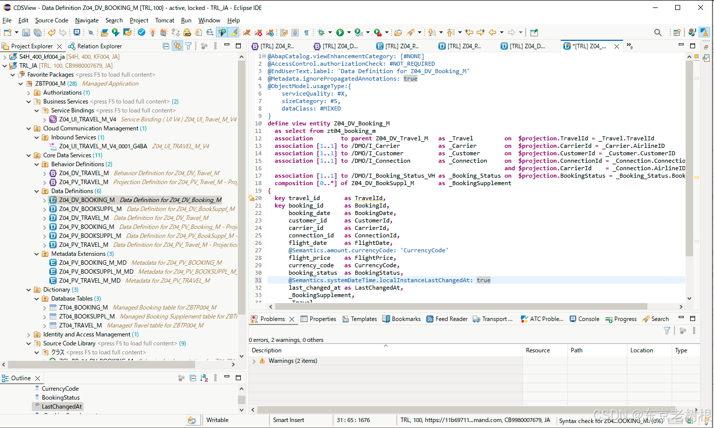 SAP学习笔记 - 开发49 - RAP开发 Managed App BDL(Behavior Definition Language ...