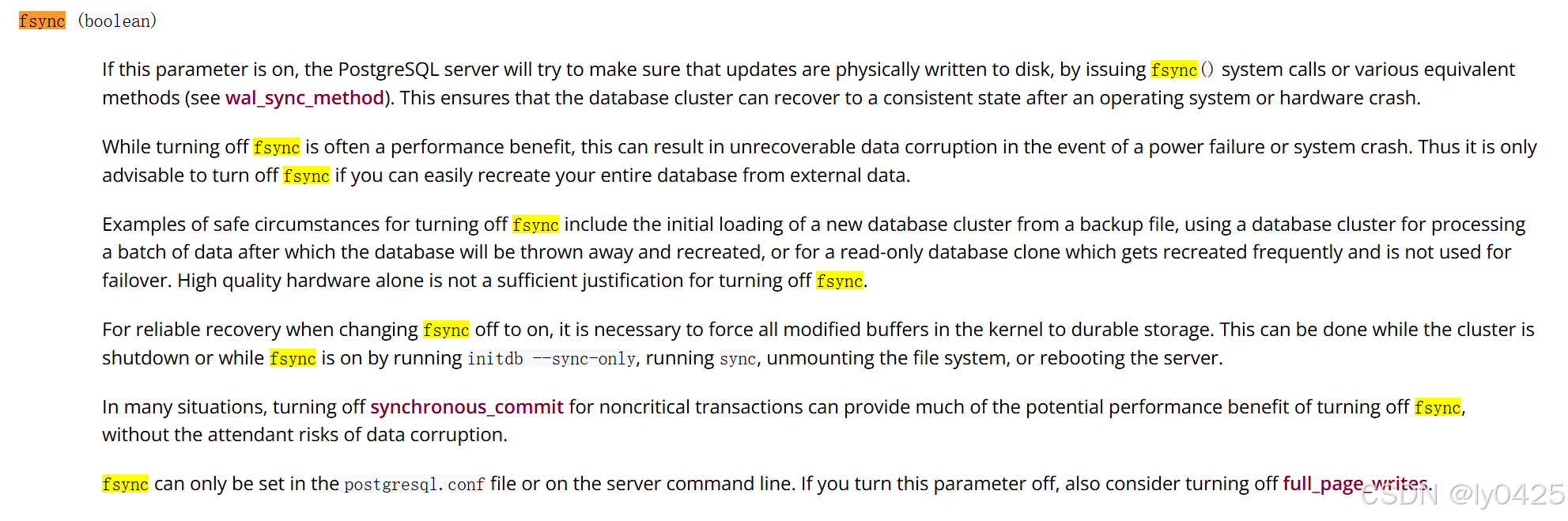 Postgresql的walsyncmethod和fsync参数理解postgresql Fsync Csdn博客