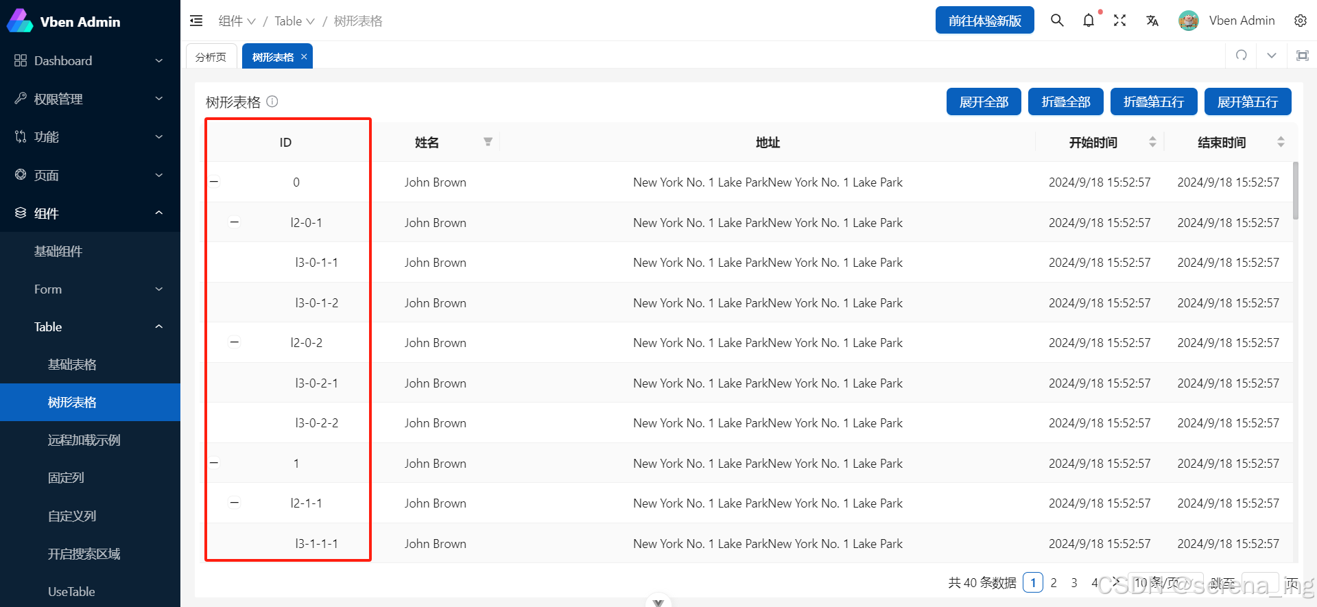 vben admin 解决树型表格对齐方式问题_vben官网-CSDN博客