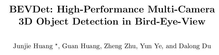 BEVDet 算法详细解读-全网最全攻略-CSDN博客