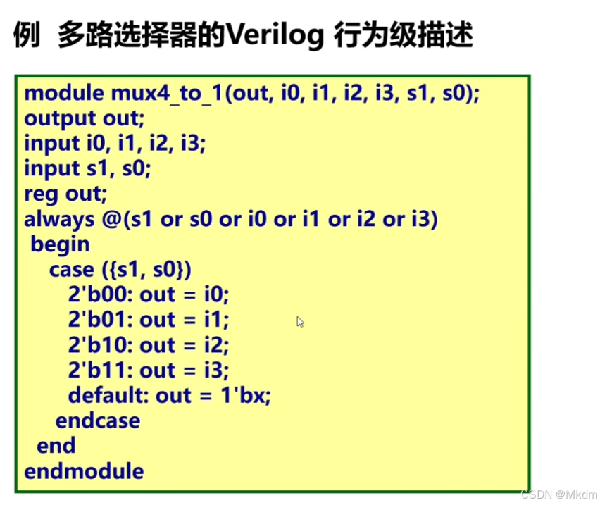 Mkdm Verilog:入门第一节_verilog中’sb表示什么-CSDN博客