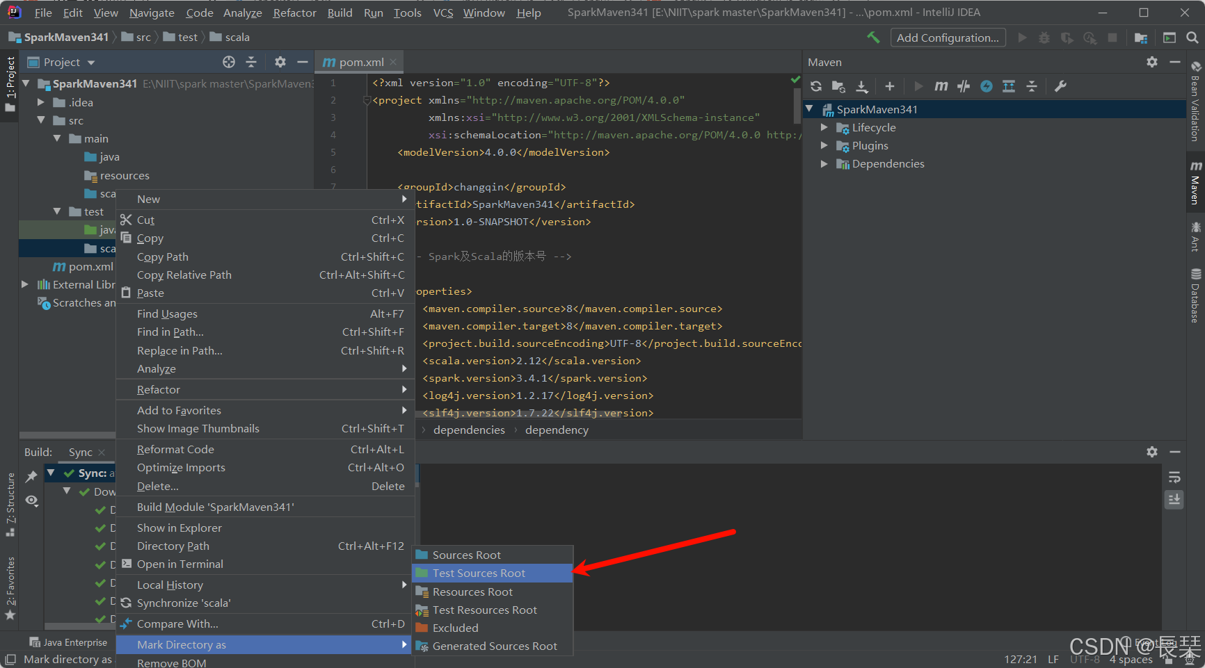 用idea基于spark341和scala21218的spark项目开发,并用maven管理依赖的方法教程,并给出常用的idea版本与maven版本兼容性的对照表idea和maven