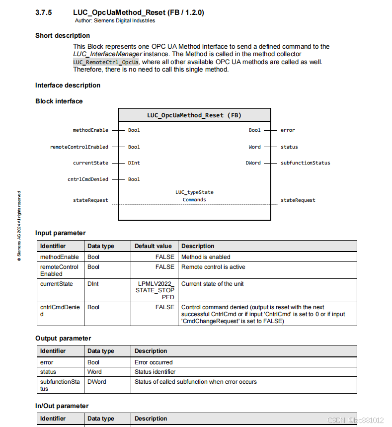 西门子【Library of Unit Control (LUC)单元控制库（LUC）】_luc代码全拼集装设备交换控制文件-CSDN博客