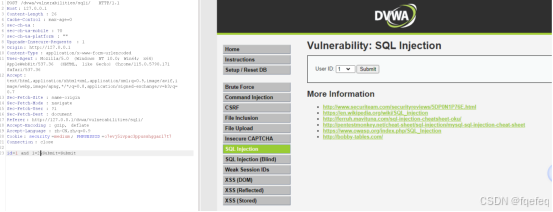 DVWA SQL注入（medium）_dvwasql注入medium-CSDN博客