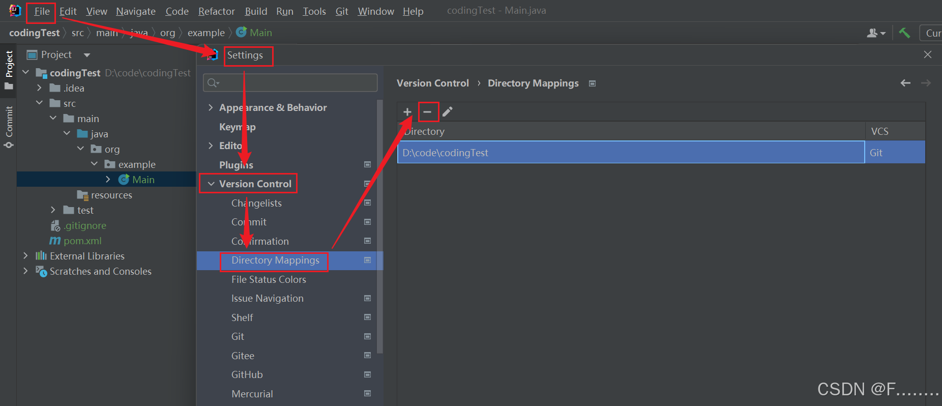 IDEA中解除与git的关联_idea项目取消git关联-CSDN博客