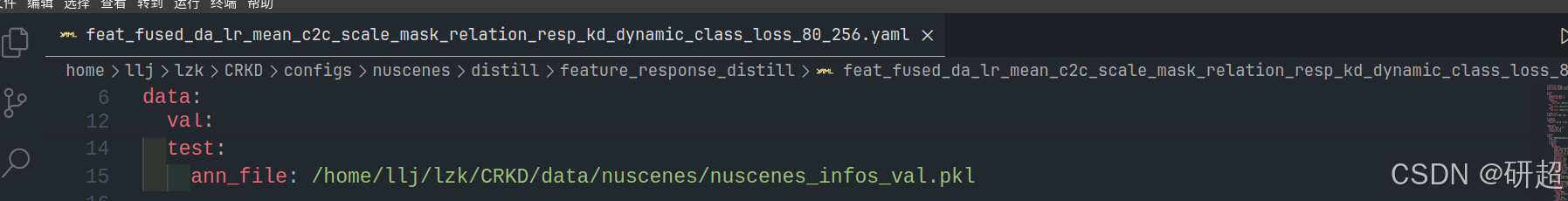 跑通CRKD_configs.load(args.config, recursive=true)-CSDN博客